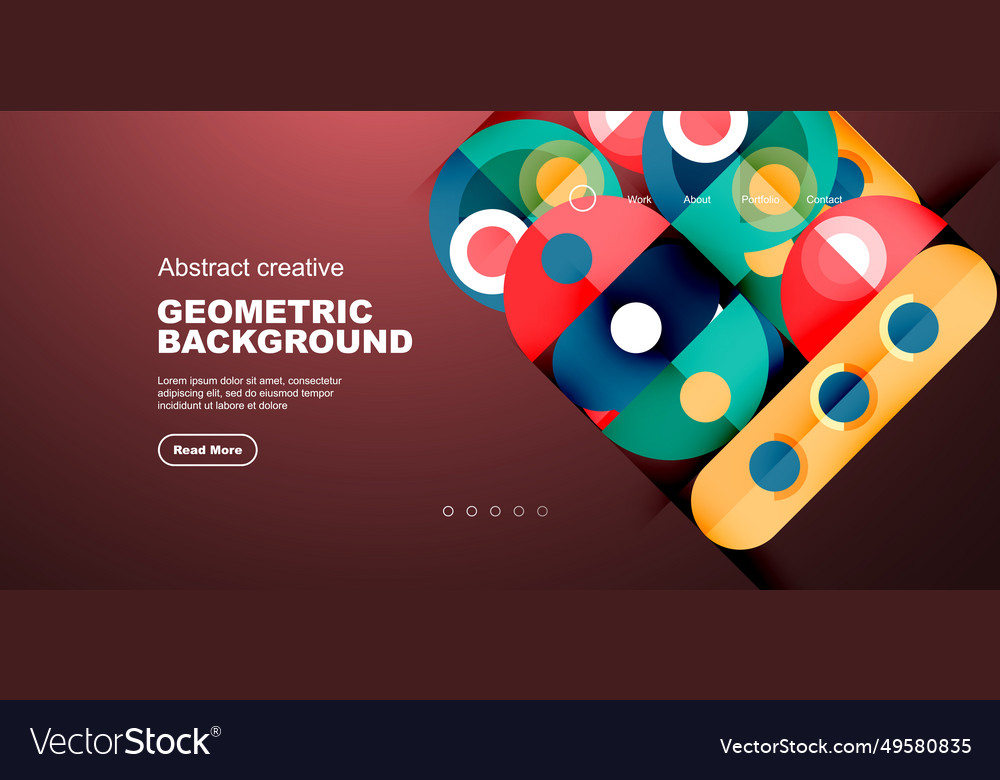 Simple circles and round elements pattern Vector Image