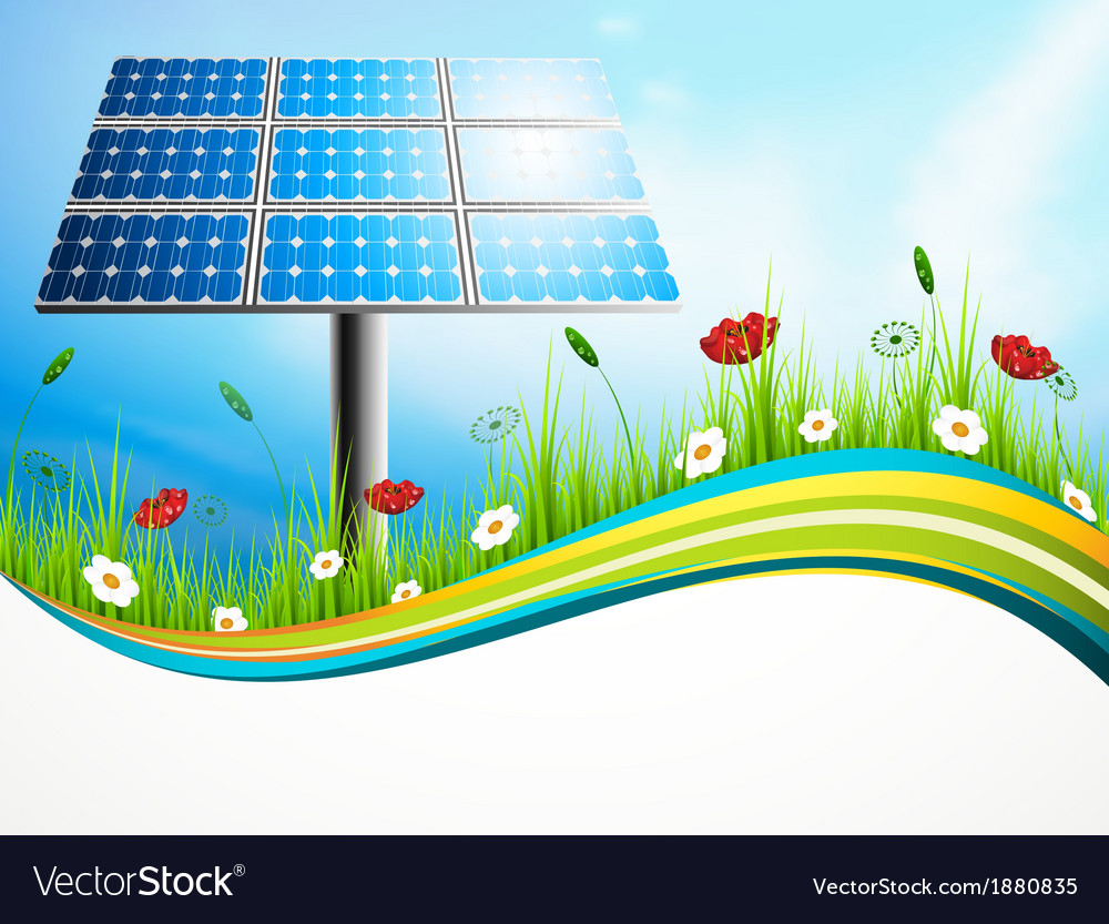 Solar panel Royalty Free Vector Image - VectorStock
