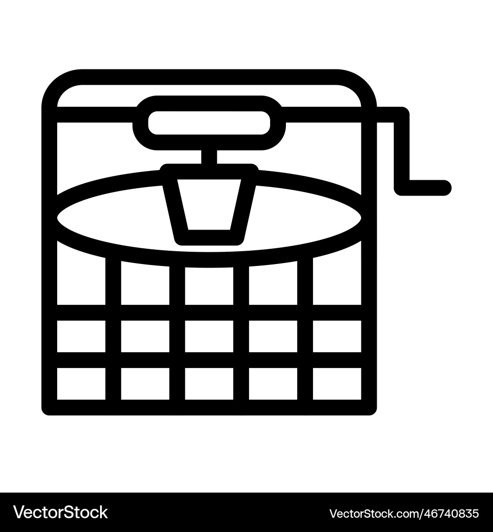 Water well thick line icon for personal Royalty Free Vector