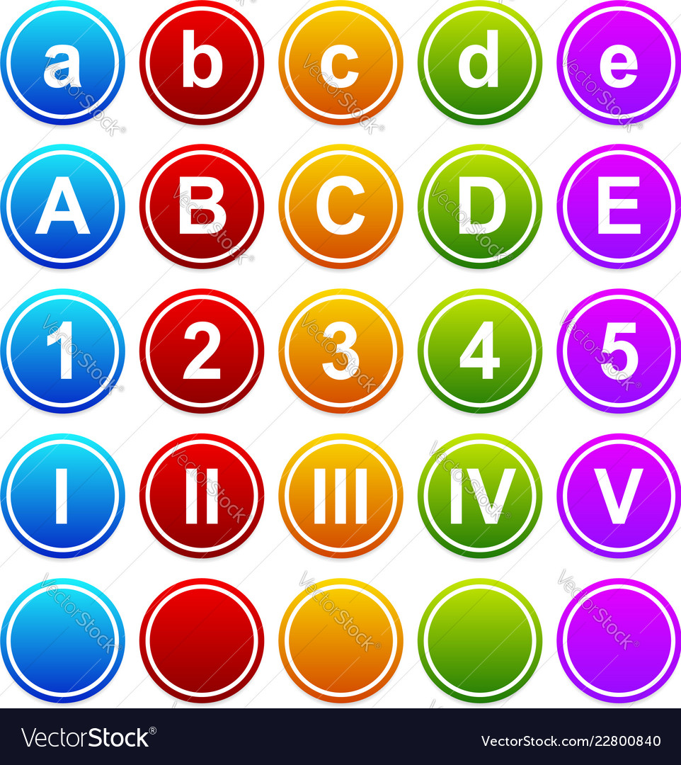 Categorization graphics Royalty Free Vector Image