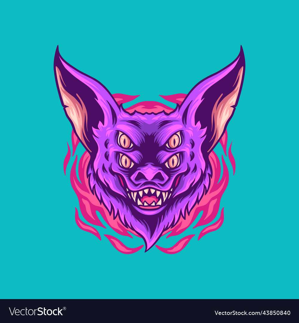 Devil bat Royalty Free Vector Image - VectorStock