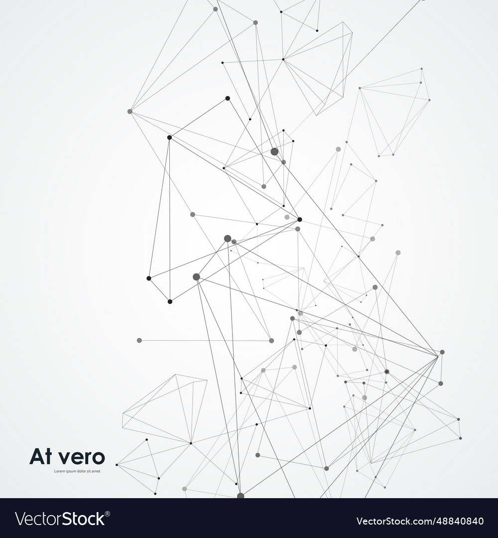 Dots and lines design concept modern Royalty Free Vector