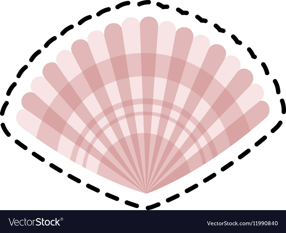 Isolated shell design Royalty Free Vector Image