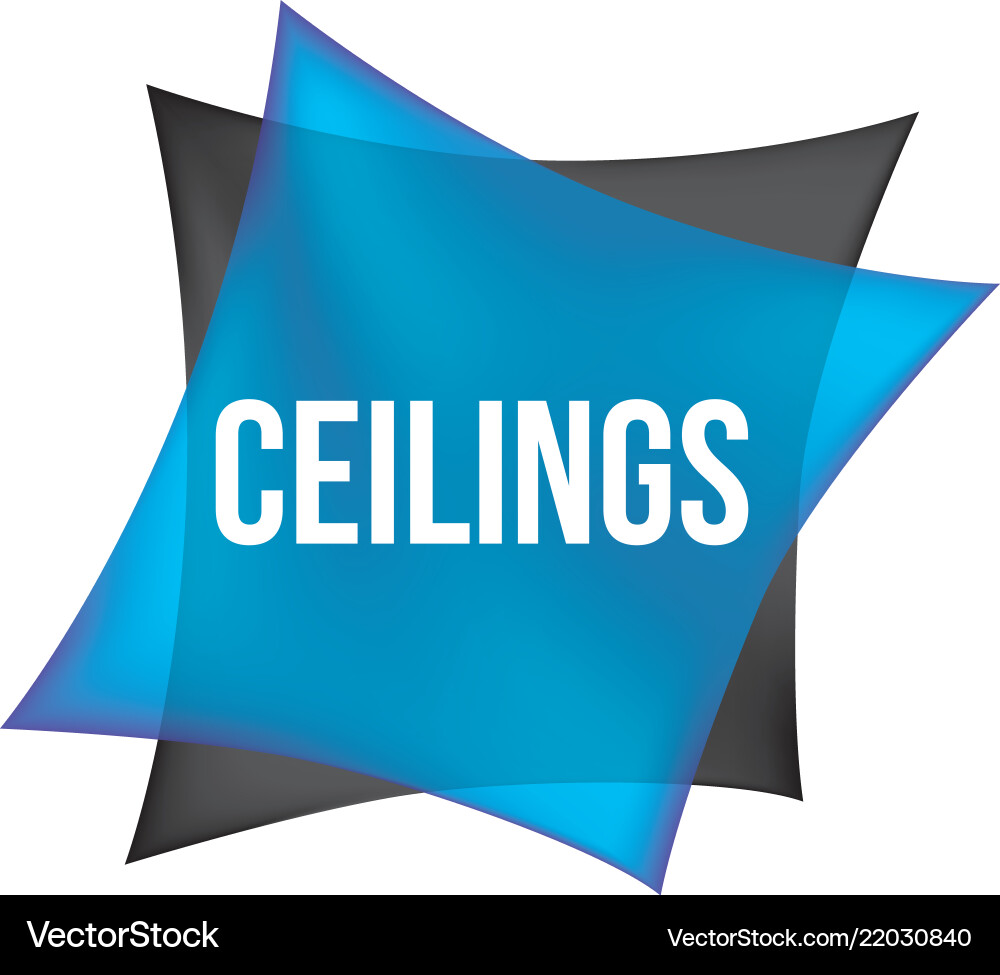 Logo of ceilings floors Royalty Free Vector Image