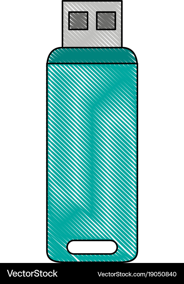 Usb storage technology Royalty Free Vector Image