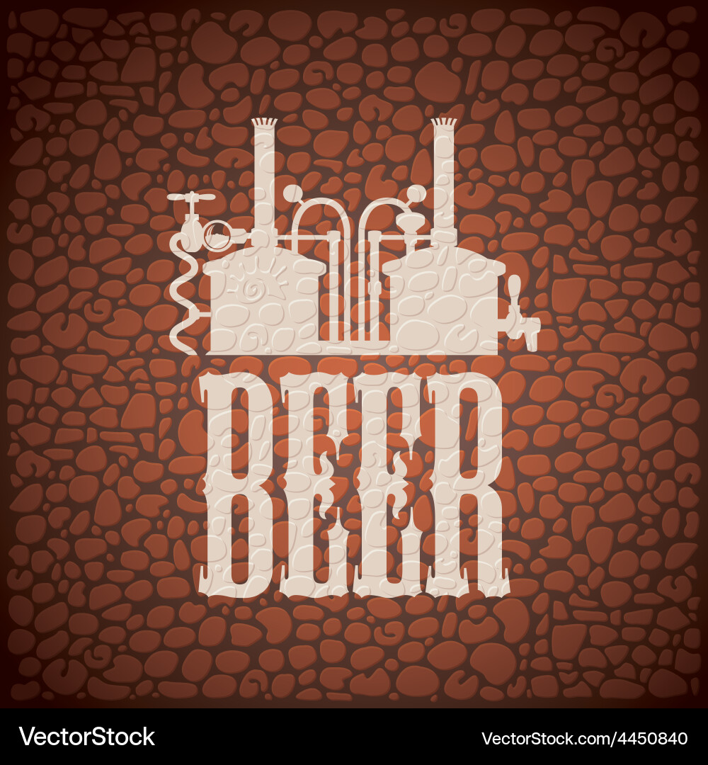 Wall beer Royalty Free Vector Image - VectorStock