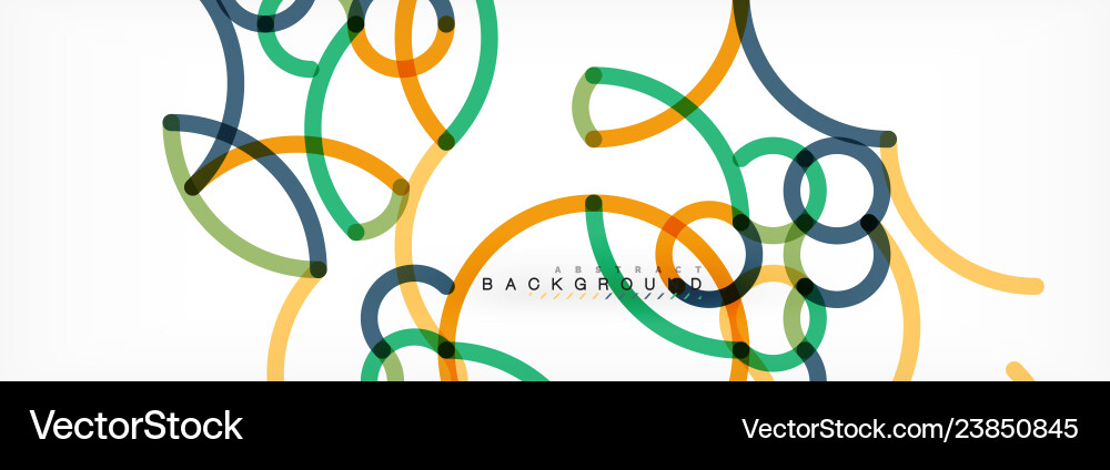 Abstract color lines on white modern colorful Vector Image