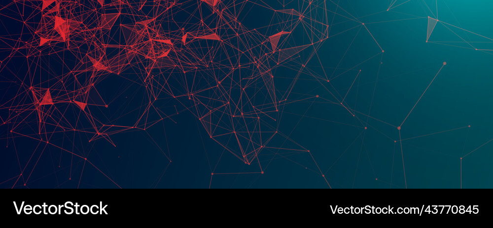 Abstract polygonal science background Royalty Free Vector