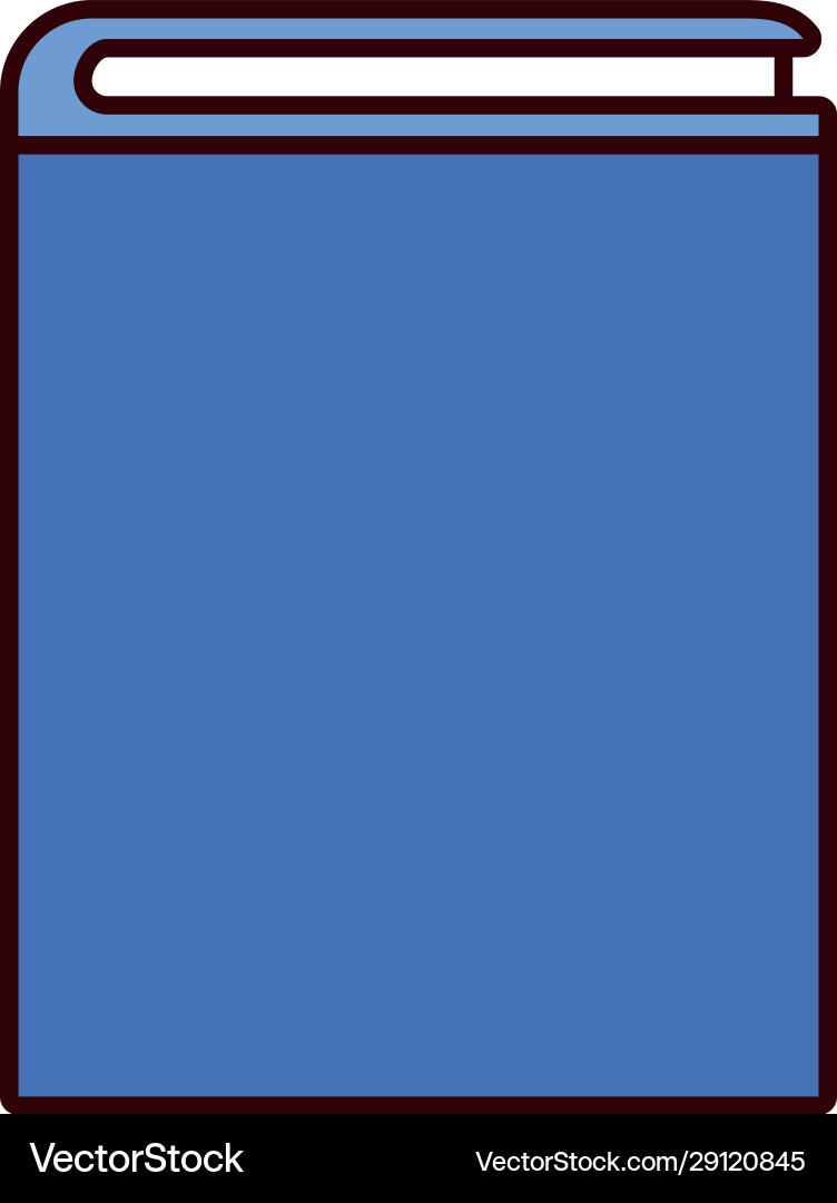 Book icon over white background colorful design Vector Image