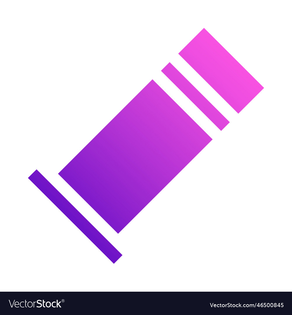 Bullet icon solid style gradient purple pink Vector Image