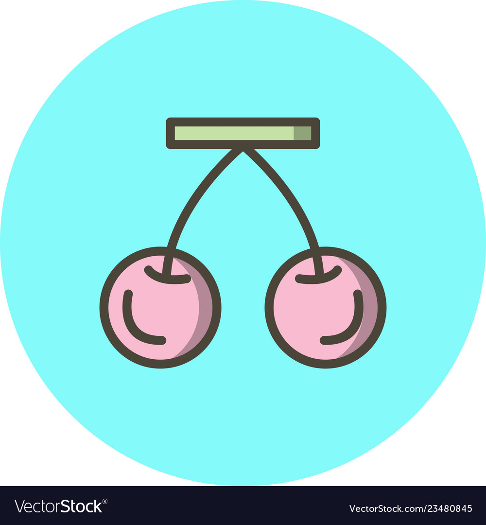 Cherry icon Royalty Free Vector Image - VectorStock