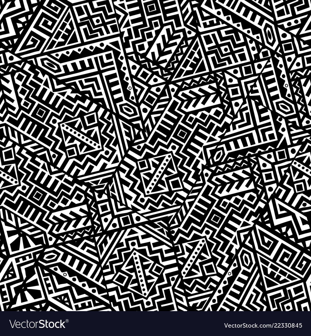 Creative geometric seamless pattern Royalty Free Vector