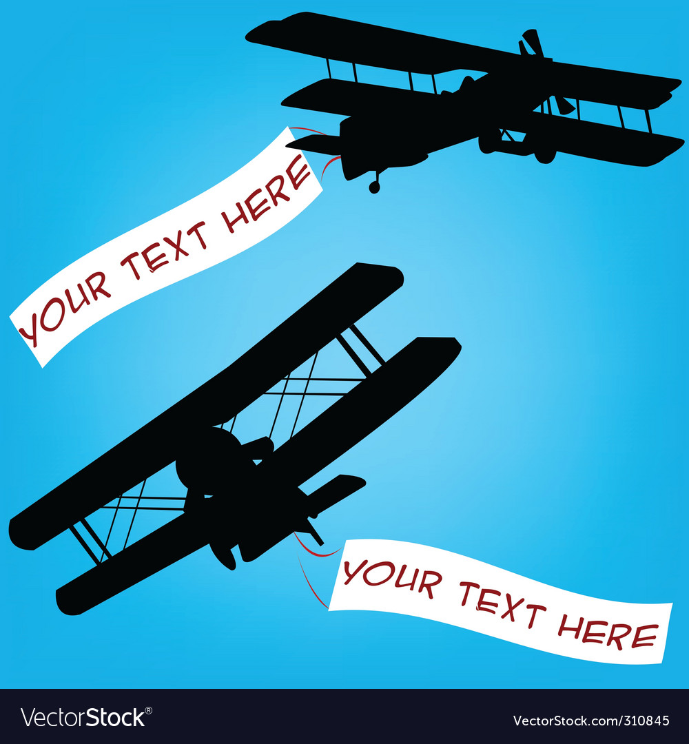 Old planes Royalty Free Vector Image - VectorStock