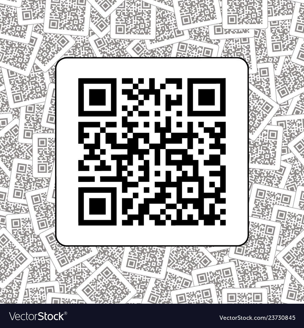 Qr code on the codes background Royalty Free Vector Image