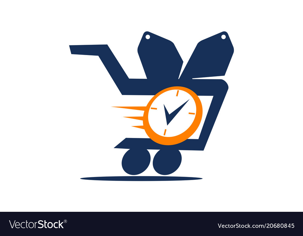 Quick store service Royalty Free Vector Image - VectorStock