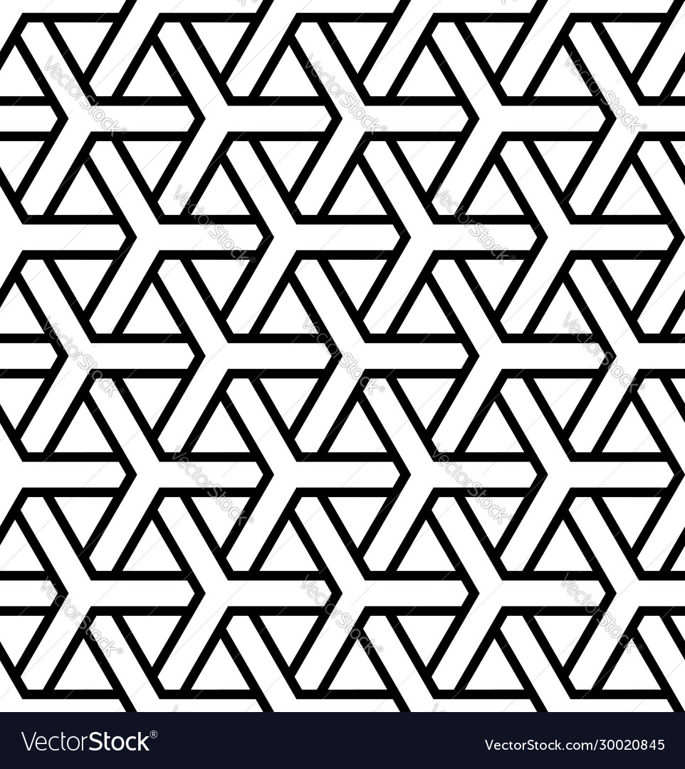 Seamless geometric hexagons pattern Royalty Free Vector