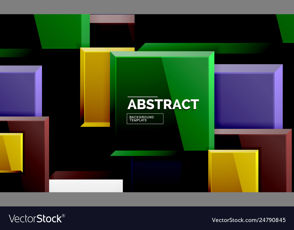 Square geometric background Royalty Free Vector Image