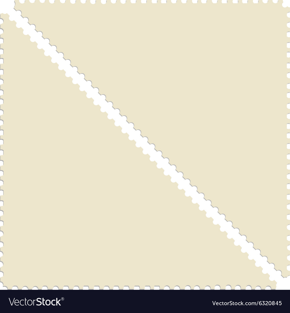 Triangular post stamp Royalty Free Vector Image