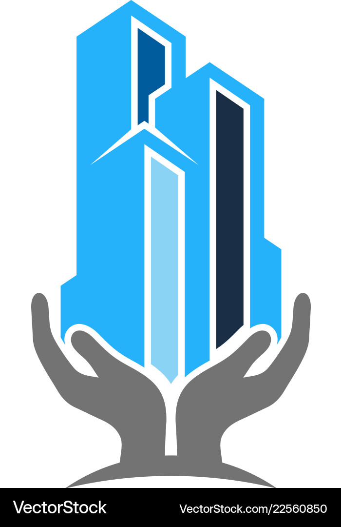 Building care logo icon design Royalty Free Vector Image