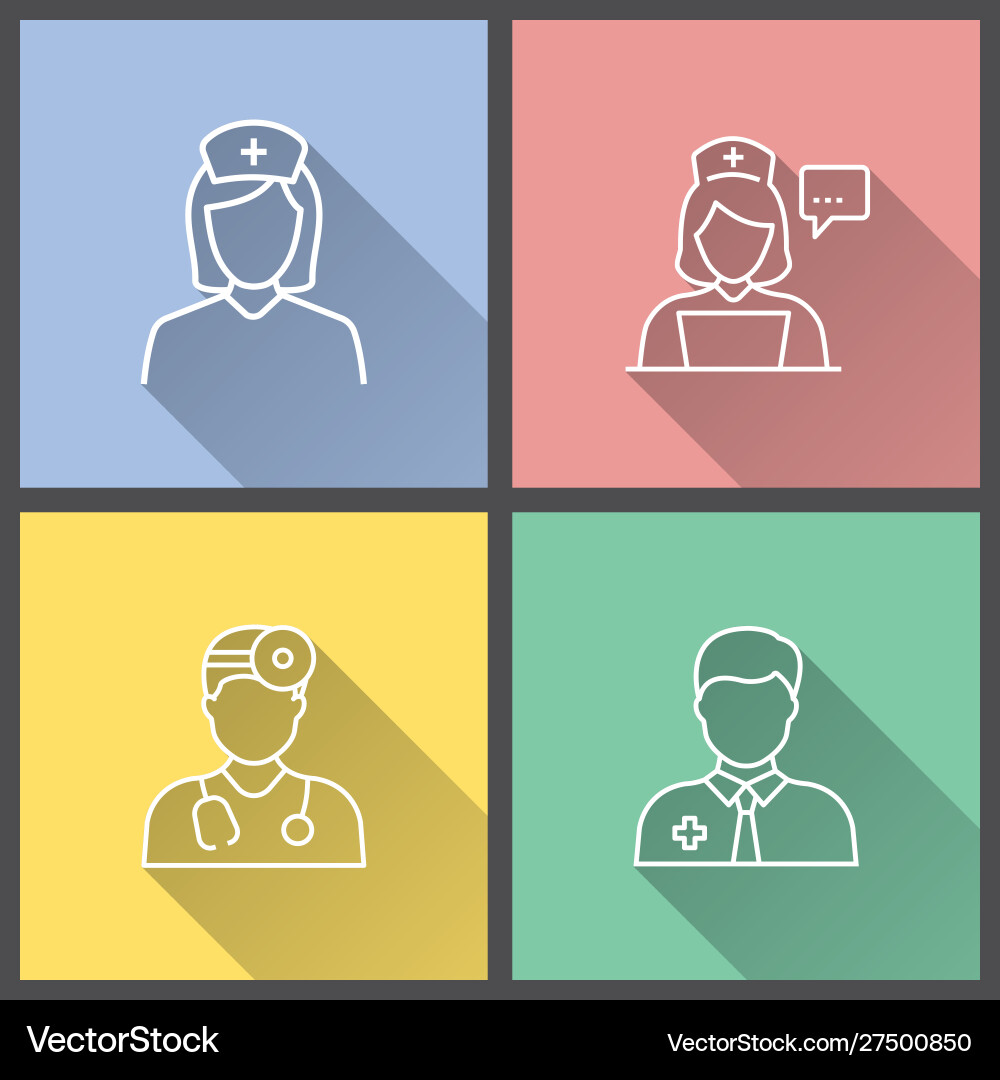 Doctor - icon for graphic and web design Vector Image