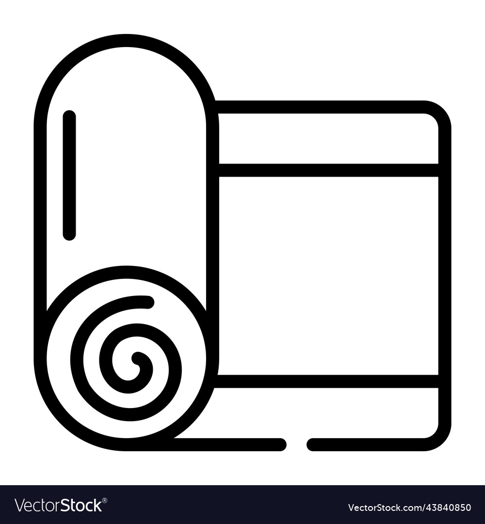 Exercise mat Royalty Free Vector Image - VectorStock