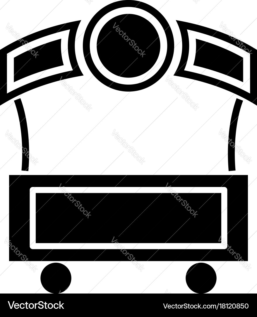 Festival stall icon simple black style Royalty Free Vector