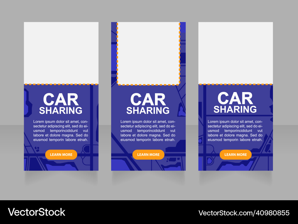 Car rental location web banner design template Vector Image