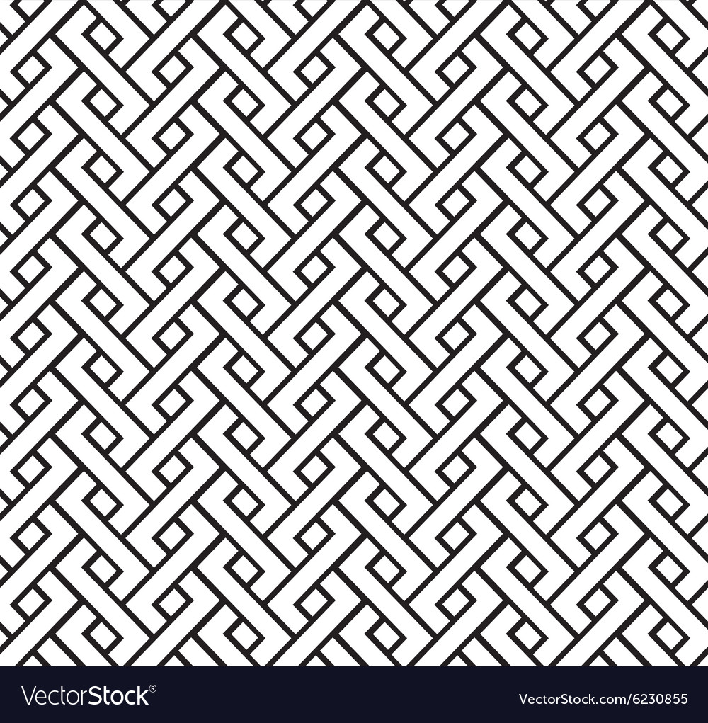 Geometric pigtail pattern Royalty Free Vector Image