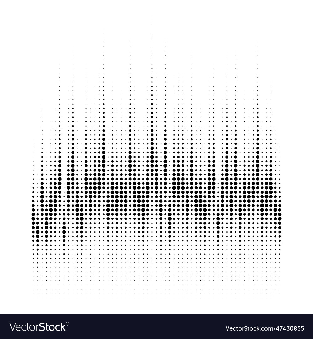 Grunge halftone dots gradient texture background Vector Image