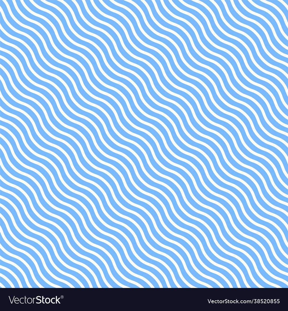 Light blue wave seamless pattern background Vector Image