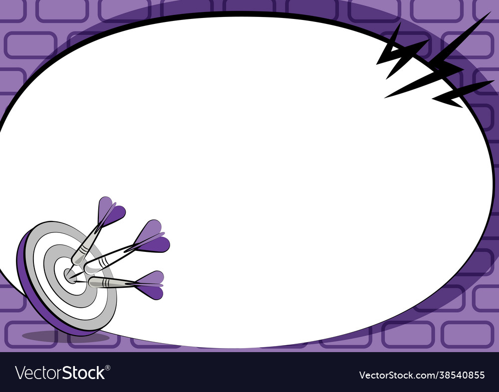 Presenting message hitting target concept Vector Image