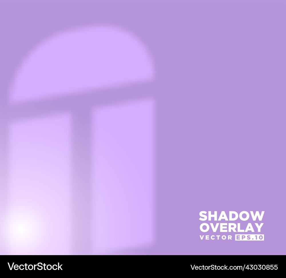 Realistic shadow overlay effect of room window Vector Image