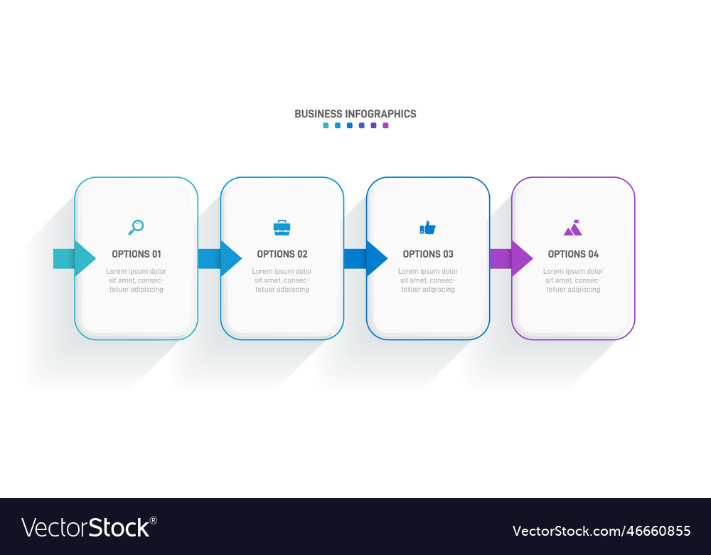 Timeline infographic with infochart modern Vector Image
