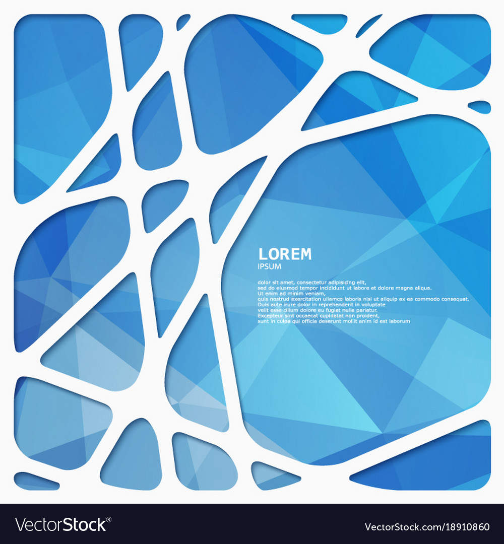 Abstract network frame with triangular background Vector Image