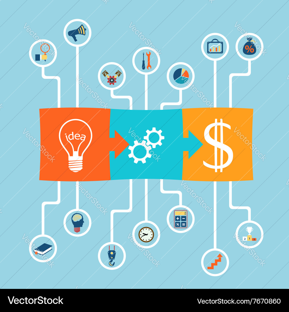 Business success stock Royalty Free Vector Image