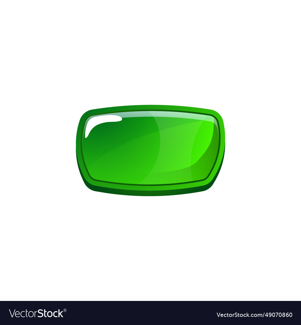 Glossy button game ui element Royalty Free Vector Image