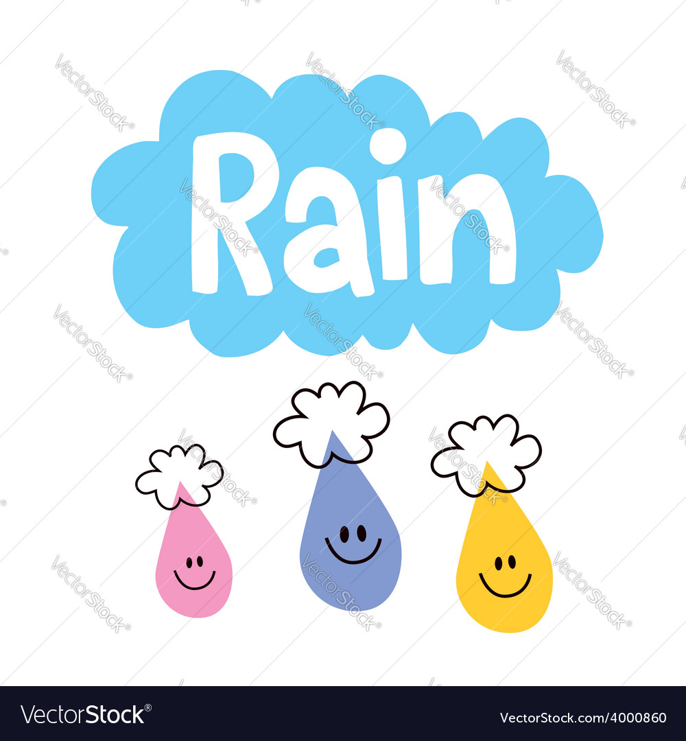 Rain Royalty Free Vector Image - VectorStock