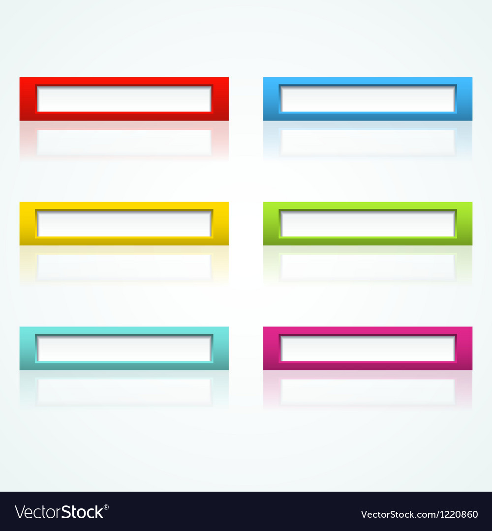 Web button set Royalty Free Vector Image - VectorStock