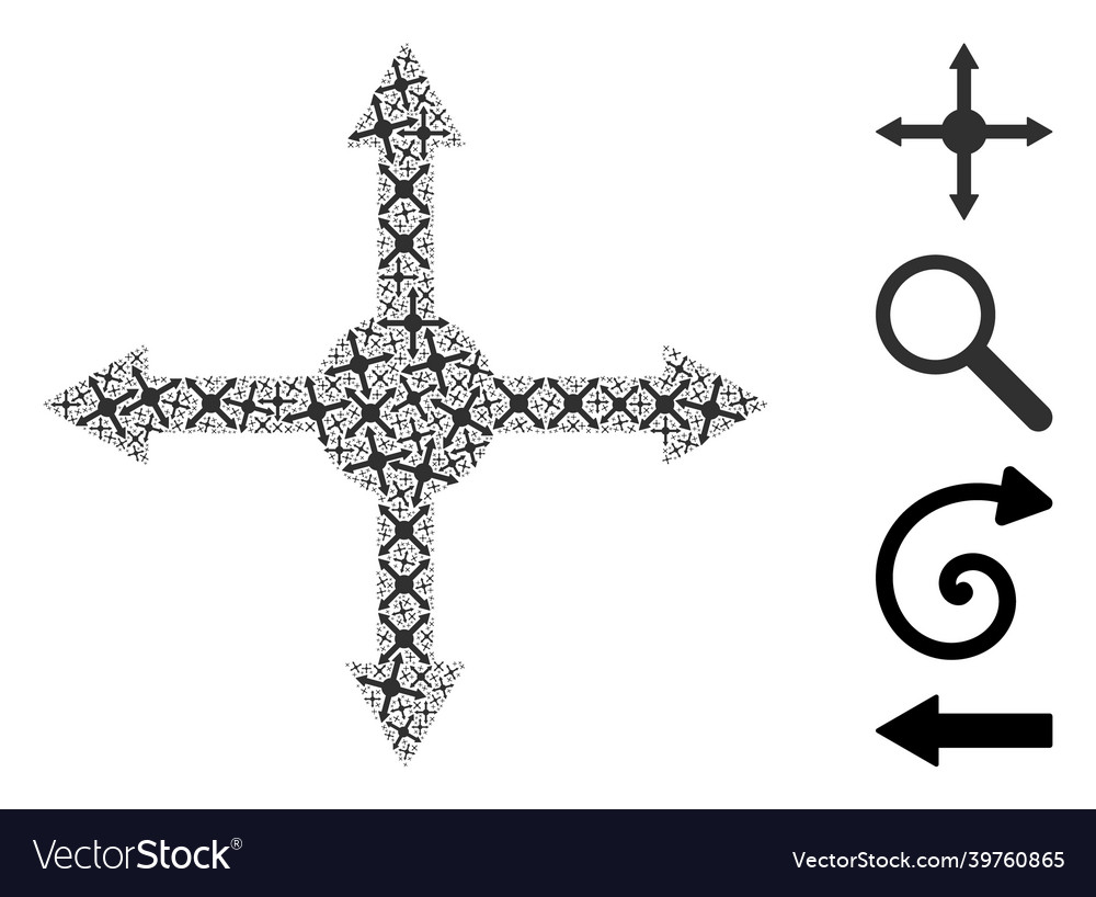 Expand icon recursive composition Royalty Free Vector Image Expand icon recursive composition Royalty Free Vector Image