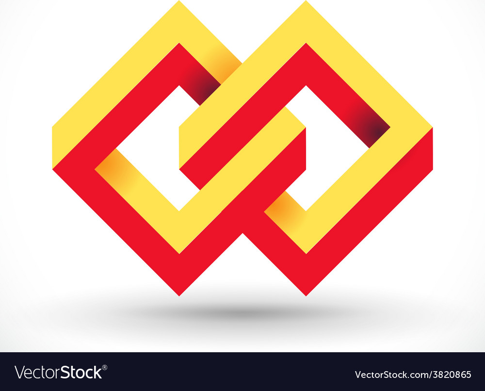 Rectangle loop Royalty Free Vector Image - VectorStock