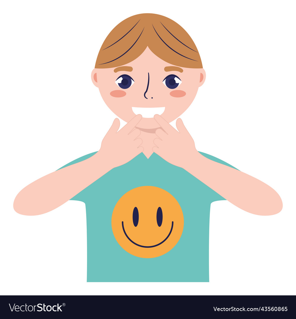 Smiling boy Royalty Free Vector Image - VectorStock