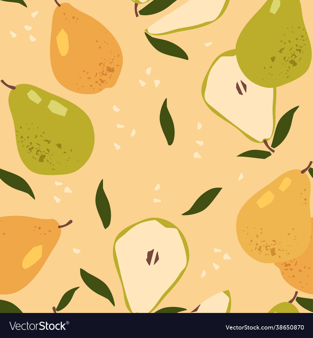 Abstract Seamless Patterns With Fruits Royalty Free Vector