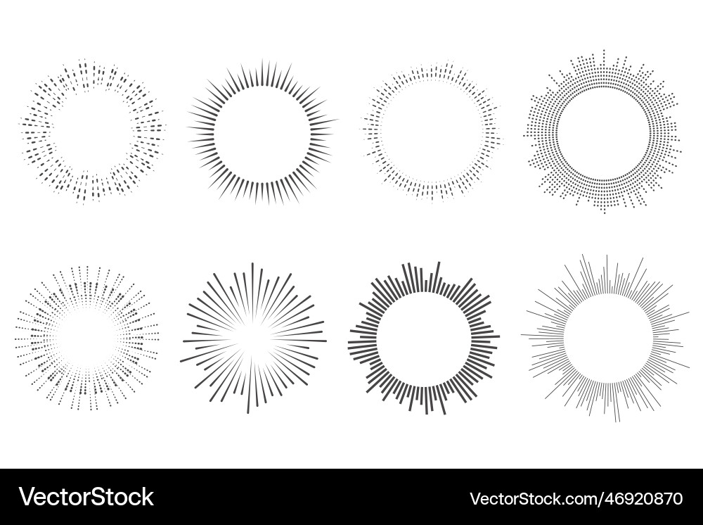 Circle sound wave circular music audio round Vector Image