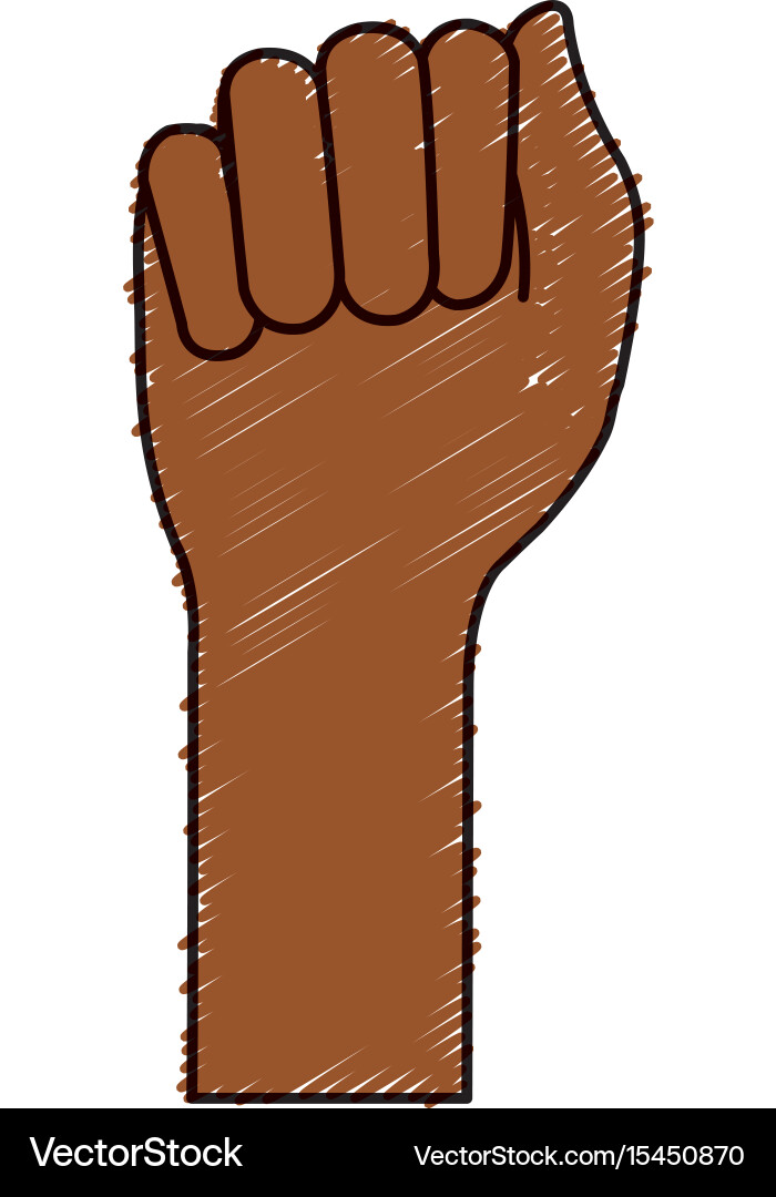 Hand human fist icon Royalty Free Vector Image