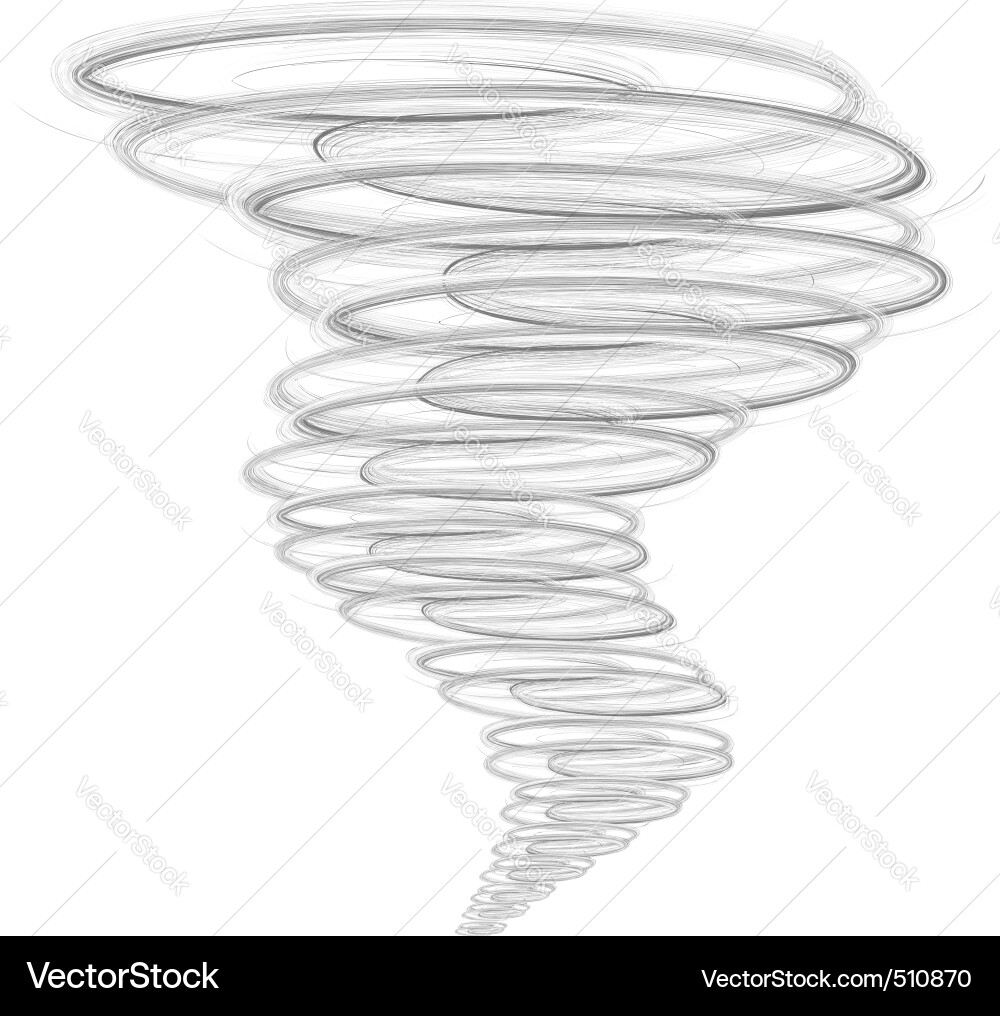 Illustration of tornado Royalty Free Vector Image