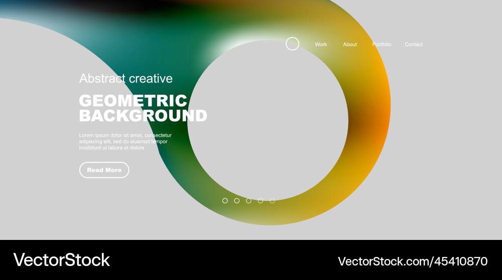 Liquid colors with flowing round shapes abstract Vector Image