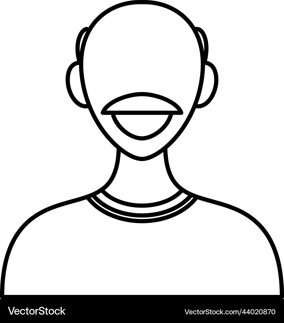Man person character avatar Royalty Free Vector Image