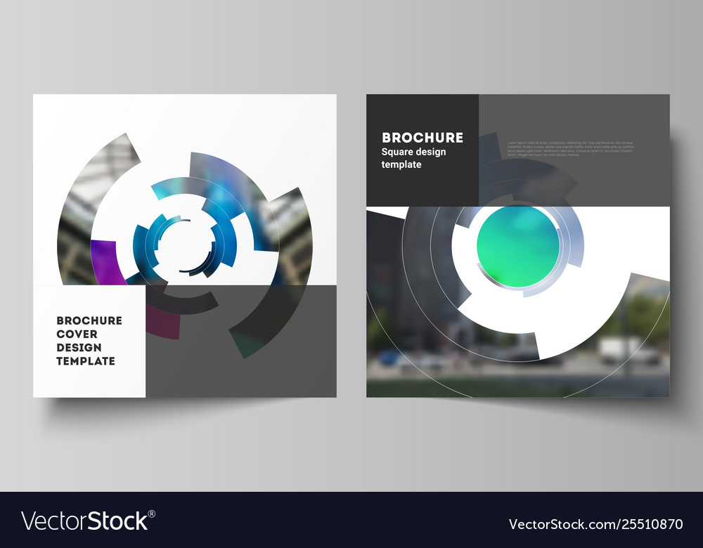 Minimal layout two square format Royalty Free Vector Image