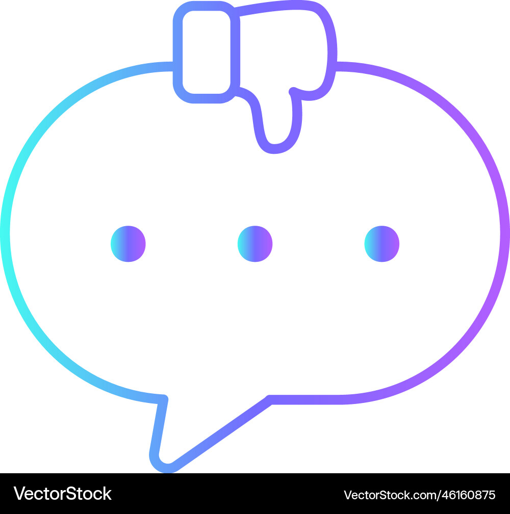 Bad feedback icons with purple blue Royalty Free Vector