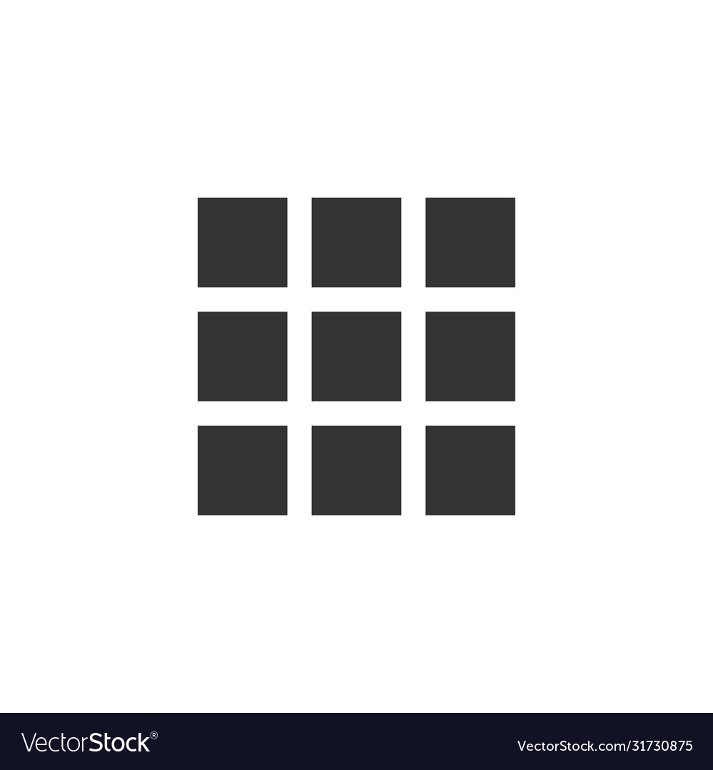Building block icon flat Royalty Free Vector Image
